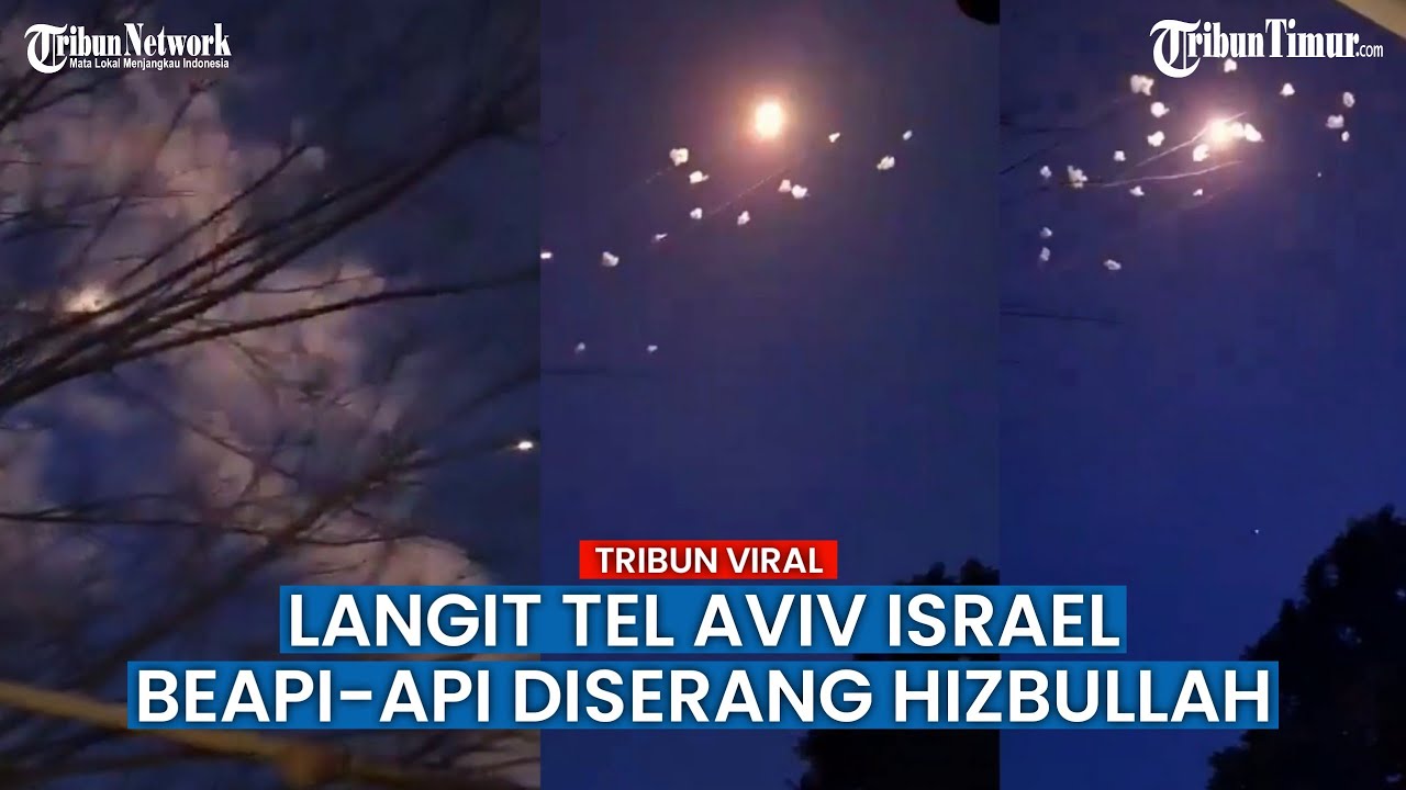 Hizbullah Luncurkan Lusinan Roket di Langit Israel, Tepat di Atas ...