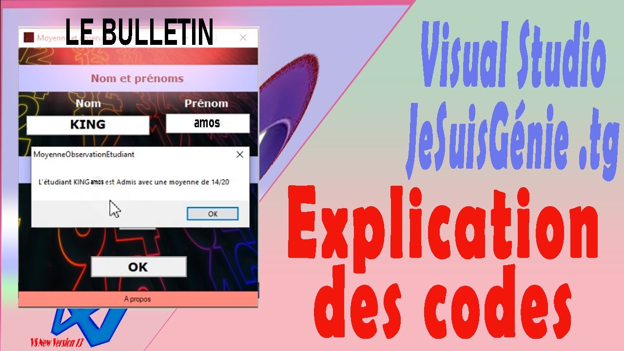 Créer un Bulletin : Explication des codes - YouTube