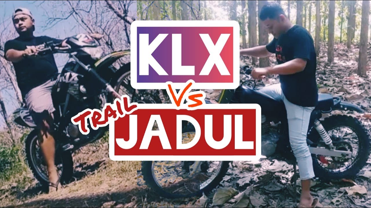 Trail jadul honda GL100 x KLX150L (Persiapan Trabas) - YouTube