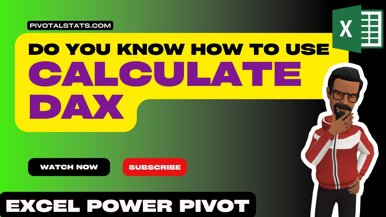 Understanding CALCULATE Function In DAX Excel Power Pivot YouTube Understanding CALCULATE Function In DAX Excel Power Pivot YouTube