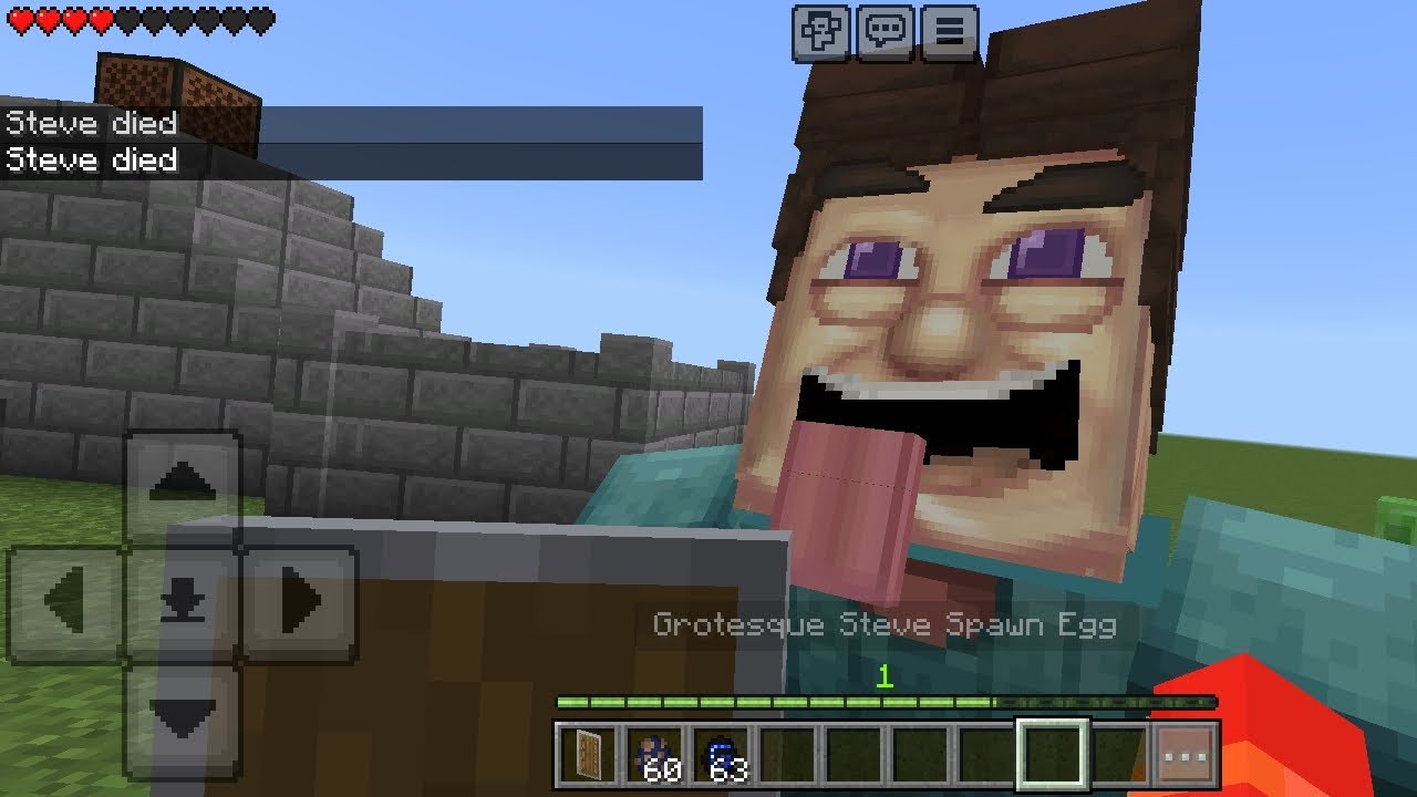 Grotesque steve Mod addon - YouTube