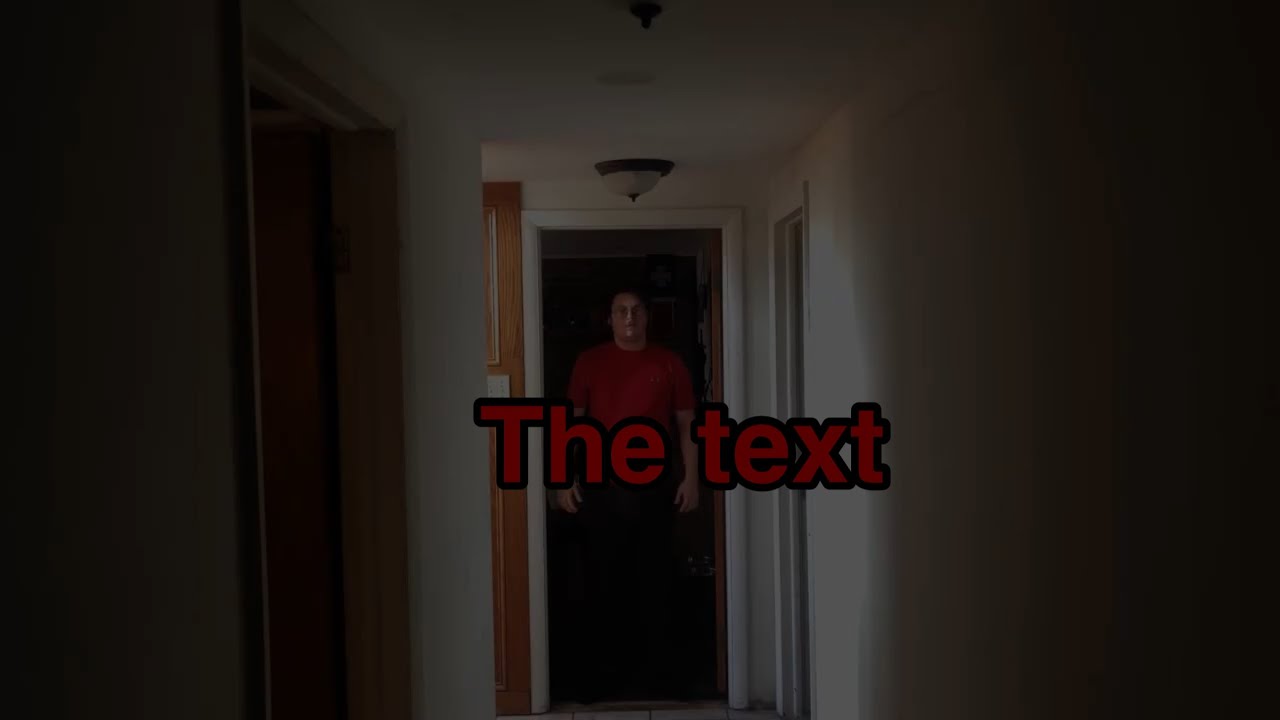 the text | horror short film - YouTube