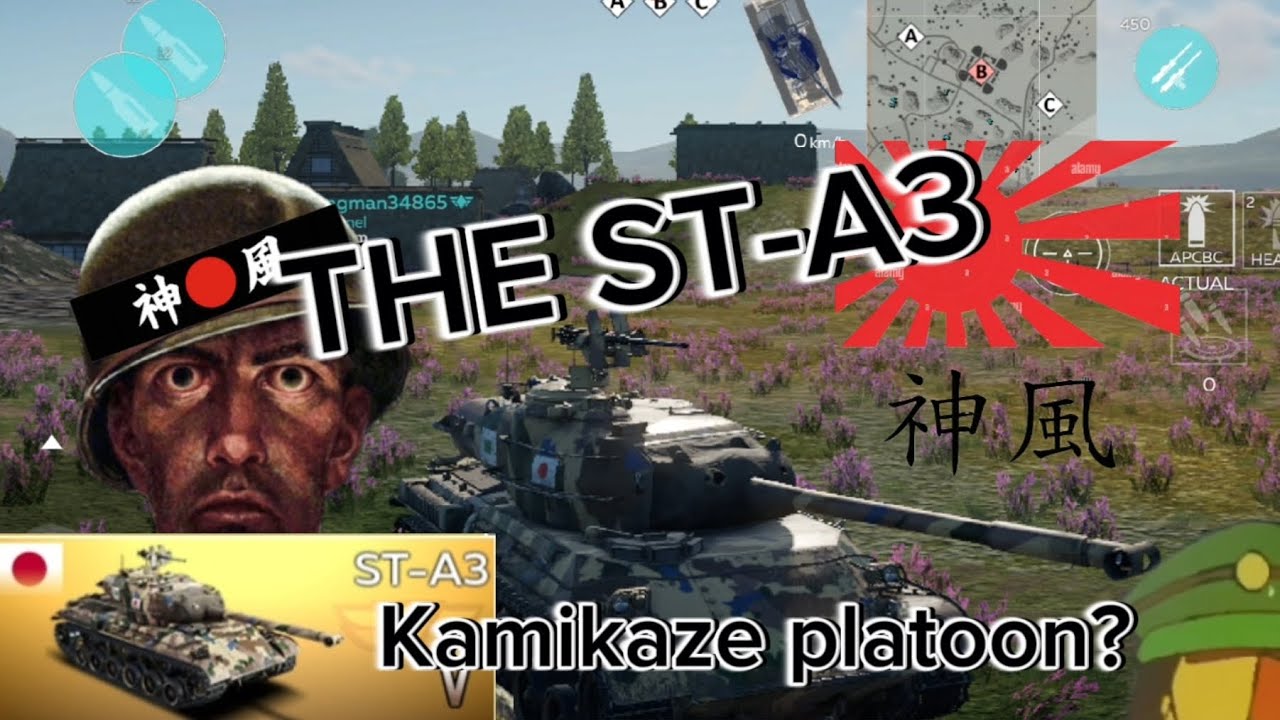 ST-A3 The Kamikaze platoon Tank | War Thunder Mobile - YouTube