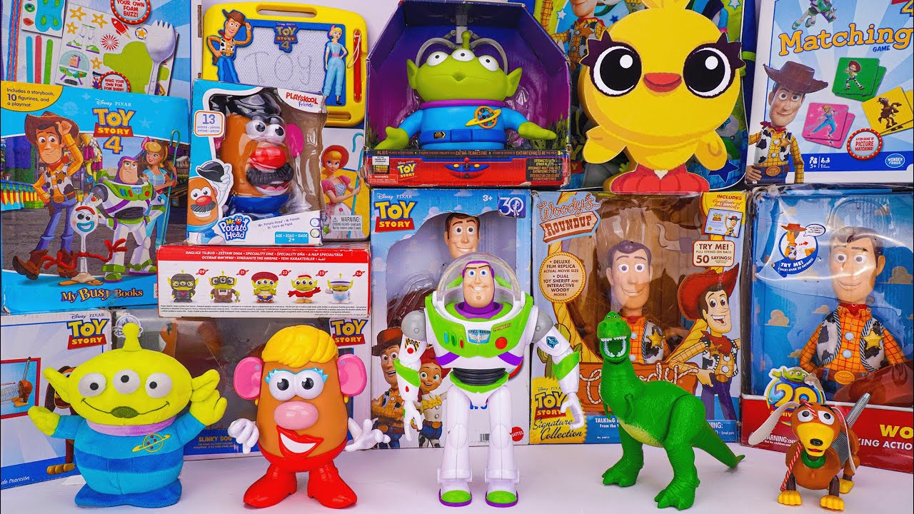 Unboxing Disney Pixar Toy Story toy collection ASMR | Buzz Lightyear ...