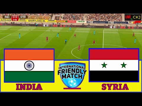 LIVE 🔴 India vs. Syria: World Friendly International Football Match ...