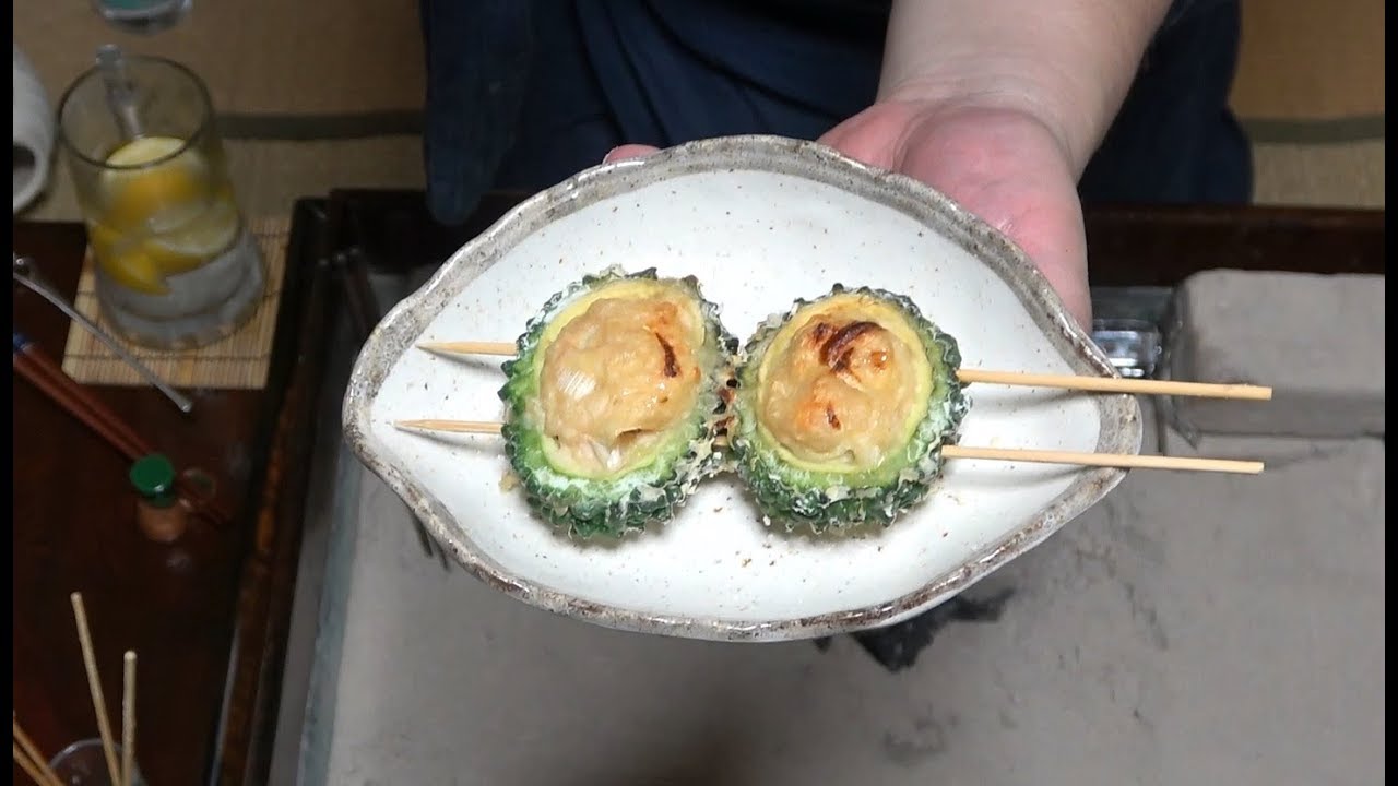 ゴーヤ -GOYA (Bitter melon/gourd)-Japanese food【江戸長火鉢 95杯目】 - YouTube
