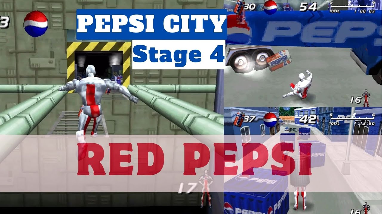 PEPSIMAN PlayStation 1 - Stage 4: PEPSI CITY || RED PEPSI || TAMAT ...