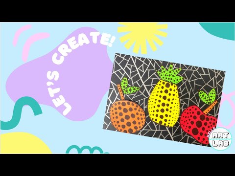 How to create a Yayoi Kusama Inspired Fruit Artwork - YouTube