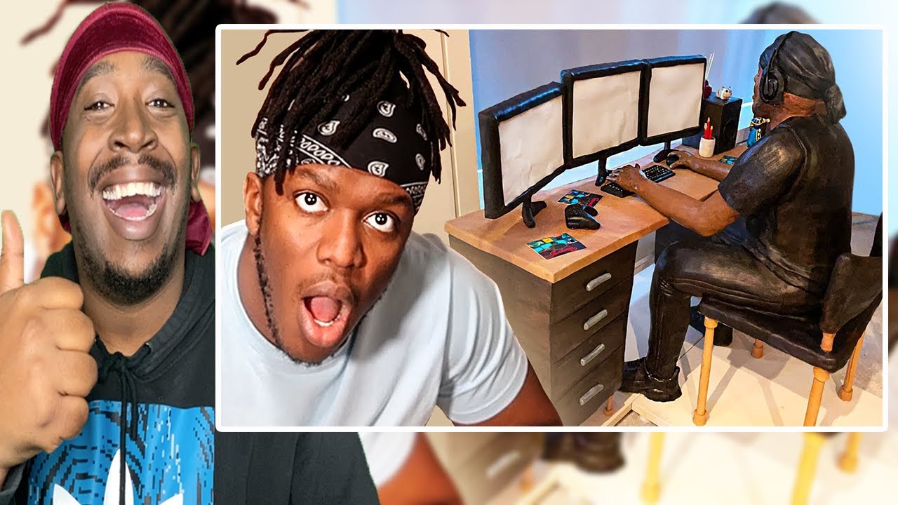 Reaction To I Got JJ a Realistic KSI Cake - YouTube
