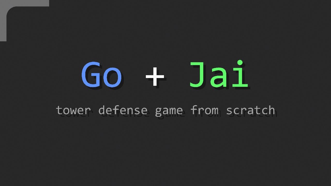 Random: Tower Defense Game From Scratch (in Go + Jai) - YouTube