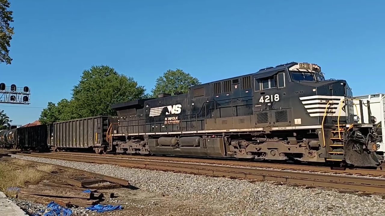 Massive Rails +/- 10k Pair of rebuilt GE AC44C6M Solo Norfolk Southern #4218 -#154 + Rdpu NS ...