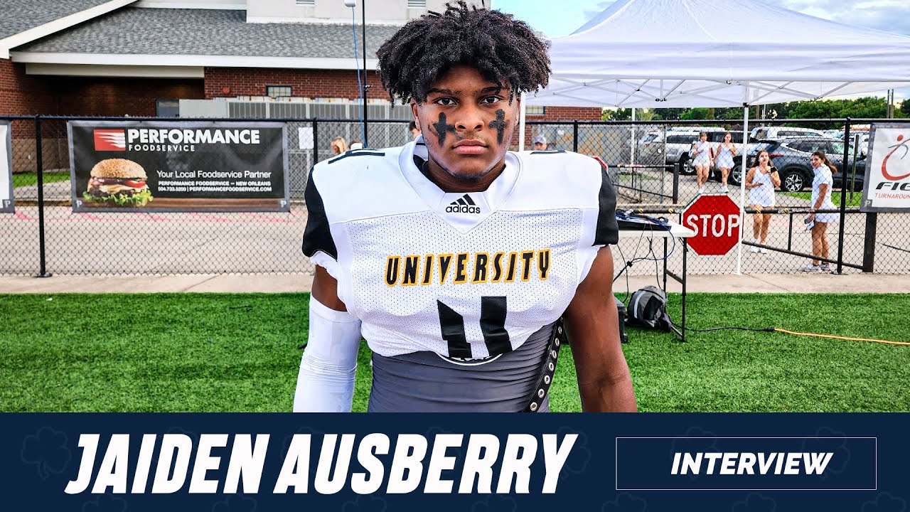 2023 LB Jaiden Ausberry on Notre Dame Return & Visits - YouTube