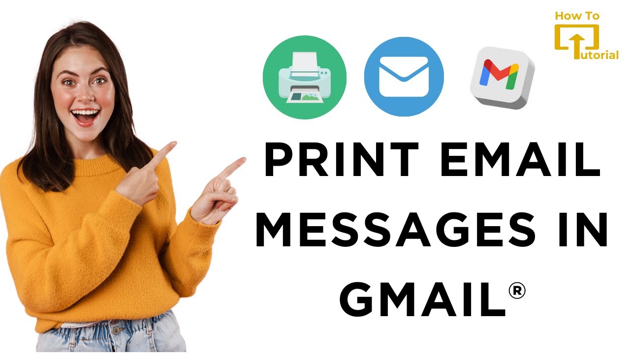 How to Print Email Messages in Gmail® - YouTube