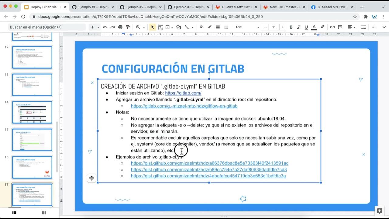 2.6 - Deploy Gitlab vía FTP - CONFIGURACIÓN EN GITLAB - CREACIÓN DE ...