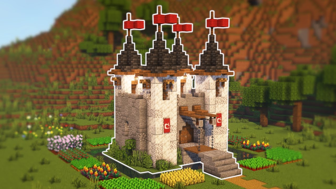 Minecraft | How to build a starter base castle | 64 Chests - YouTube