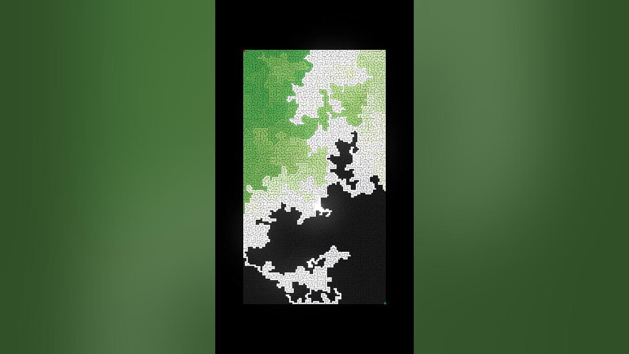 A* Pathfinding Algorithm Solving a Maze #godot #pridemonth - Aromantic Flag - YouTube