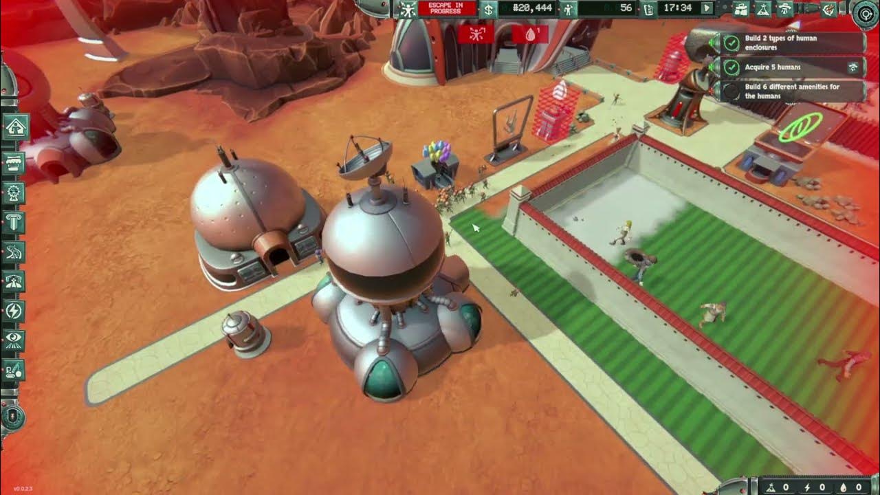 Mars Attracts Demo No Commentary Gameplay | Build Your Martian Amusement Park! - YouTube