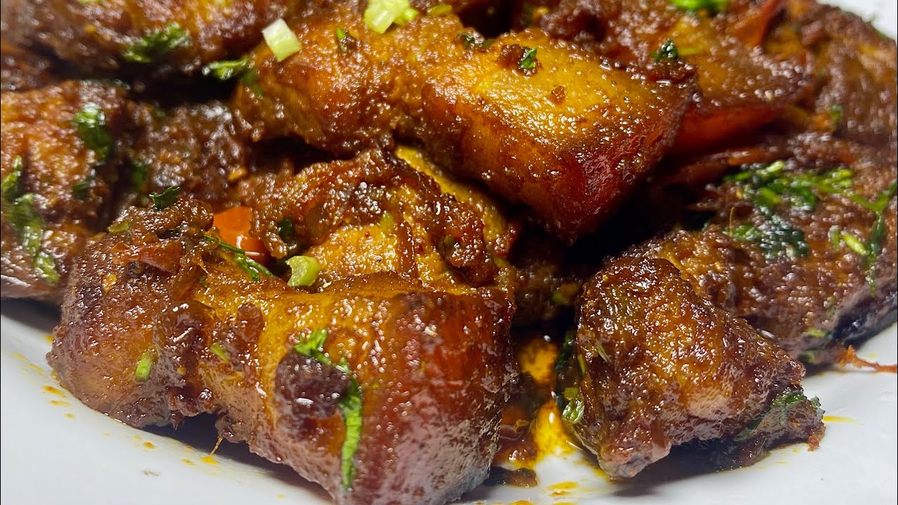 pork recipe / pork curry / nepali village pork curry recipe - YouTube