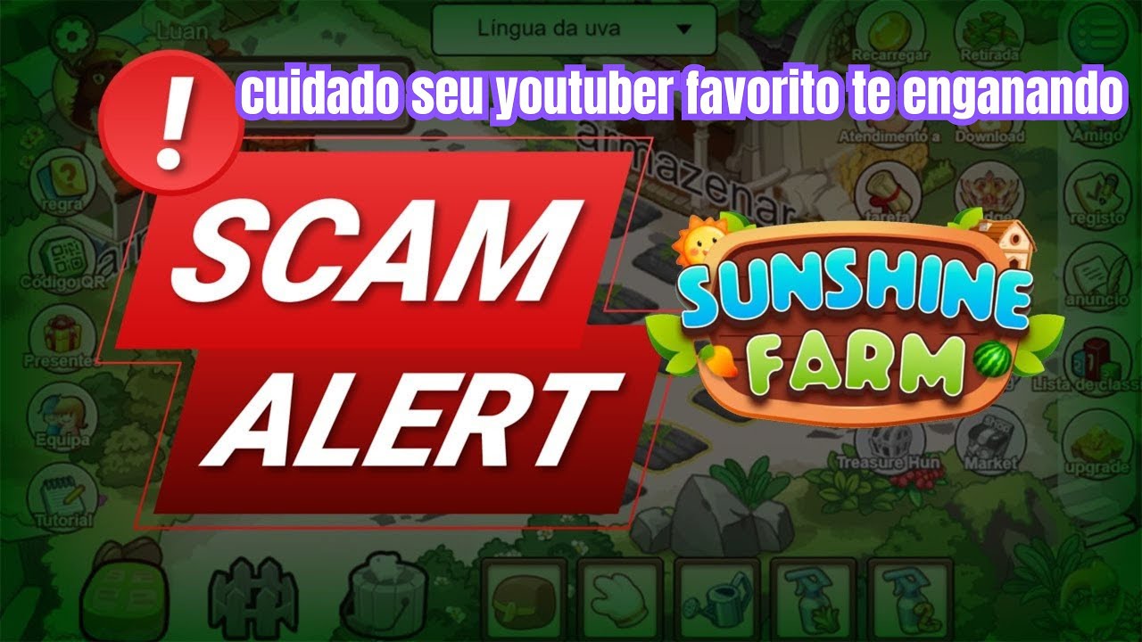 SUNSHINE FARM - SCAM DO SCAM | CUIDADO SEU YOUTUBER FAVORITO ESTA ...