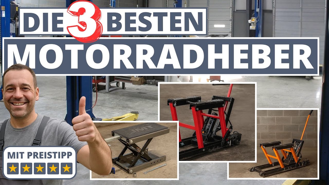 Die 3 besten Motorradheber - Wiltec, Vevor & Orion - YouTube