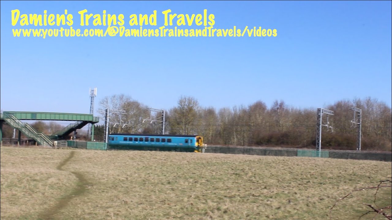 Network Rail Class 153 Sprinter No. 153376 VIU 2 & EMR Trains Passing ...