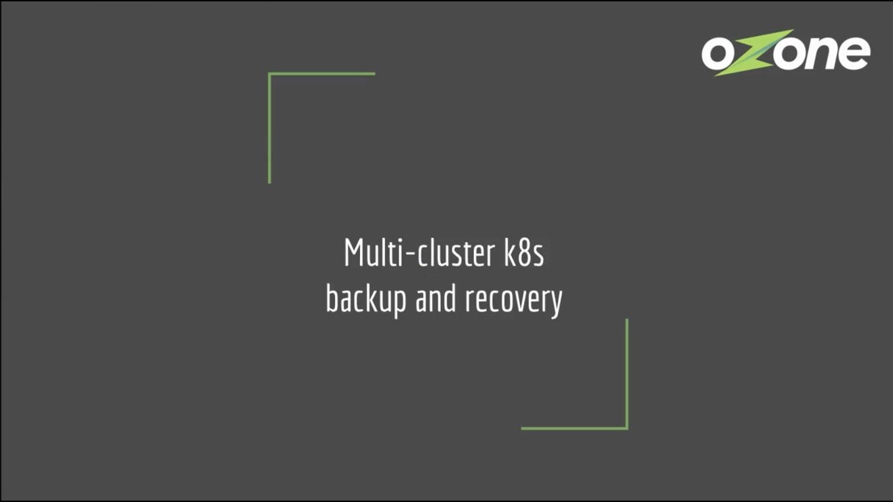 Multi-cluster K8s Backup & Recovery - YouTube