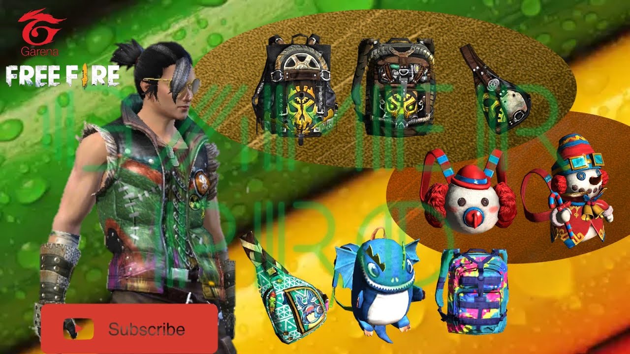FreeFire || My Backpack Collection (Permanent)|| GAMER PRO - YouTube