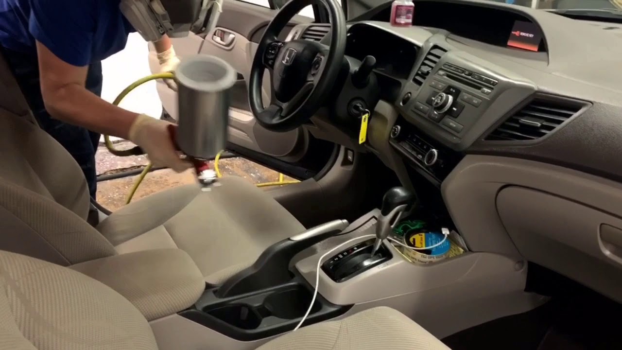 Sanitizing your car after repairs - YouTube