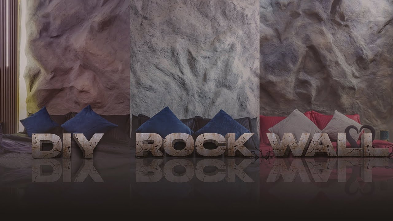 DIY: HOW TO BUILD A ROCK WALL FOR YOUR HOUSE OR BEDROOM - YouTube