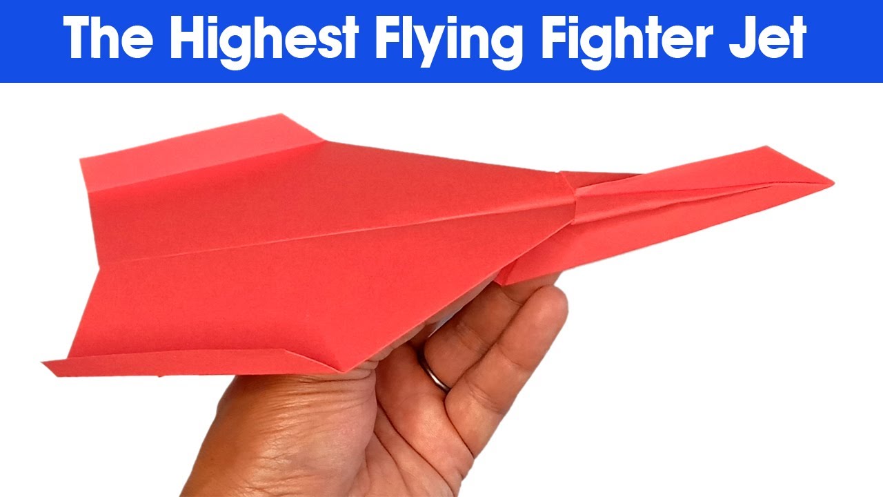 how to fold a paper fighter jet I aeroplane kaise banaye I most ...