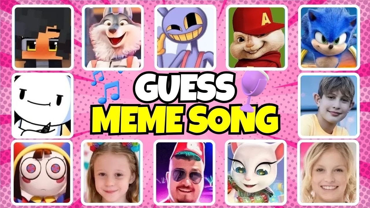 Guess The Meme & Who’S SINGING Nidal Wonder, Payton Delu, Chipmunk ...
