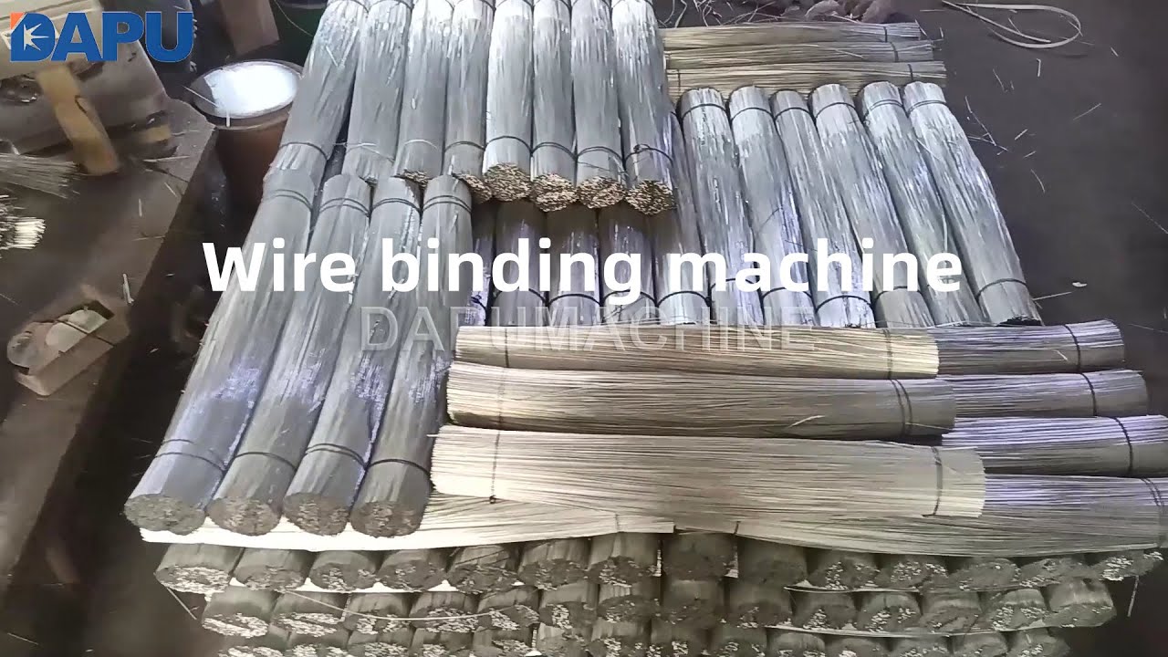 The whole line of Wire binding machine --output 0.8mm - YouTube