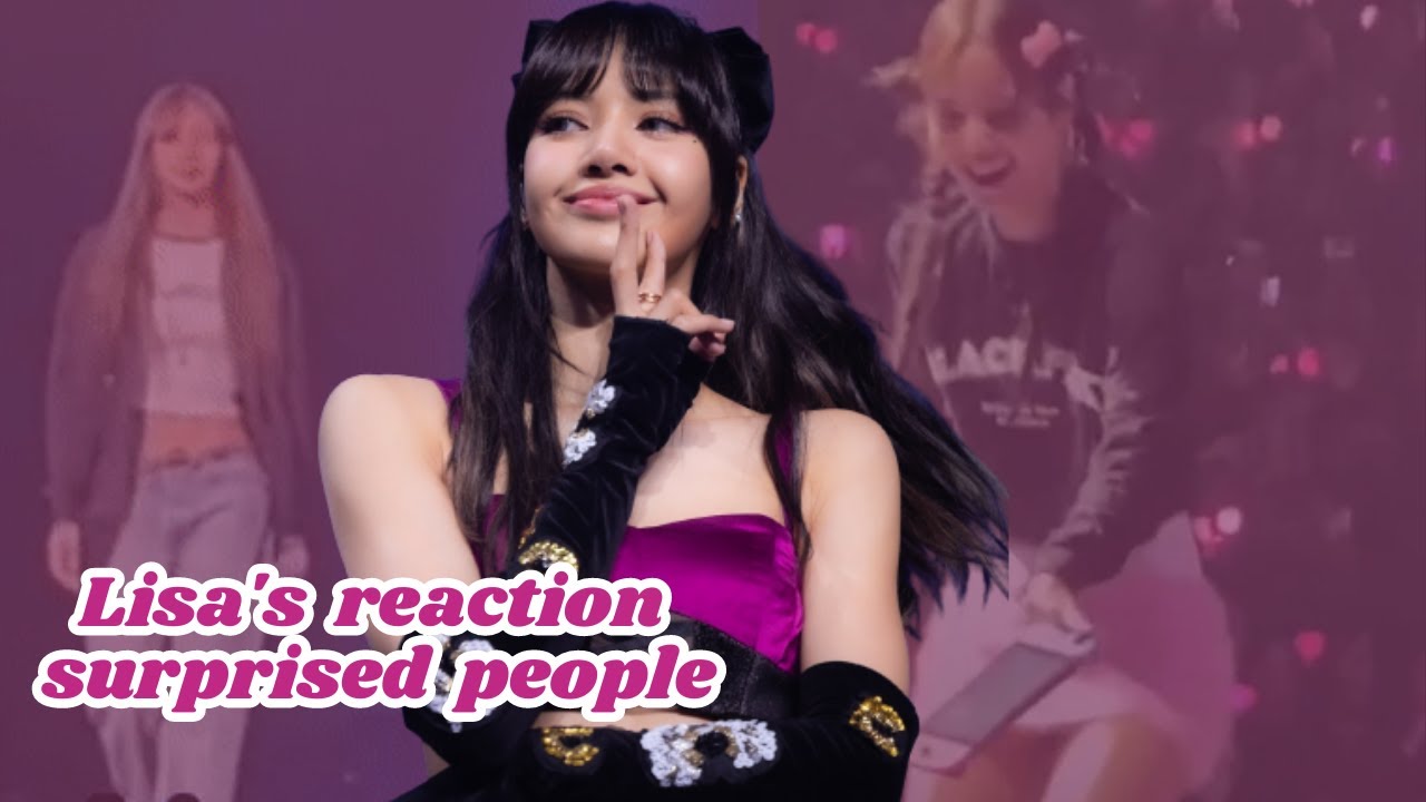 BLACKPINK During a "BORN PINK" stage performance, Lisa casually plays a ...