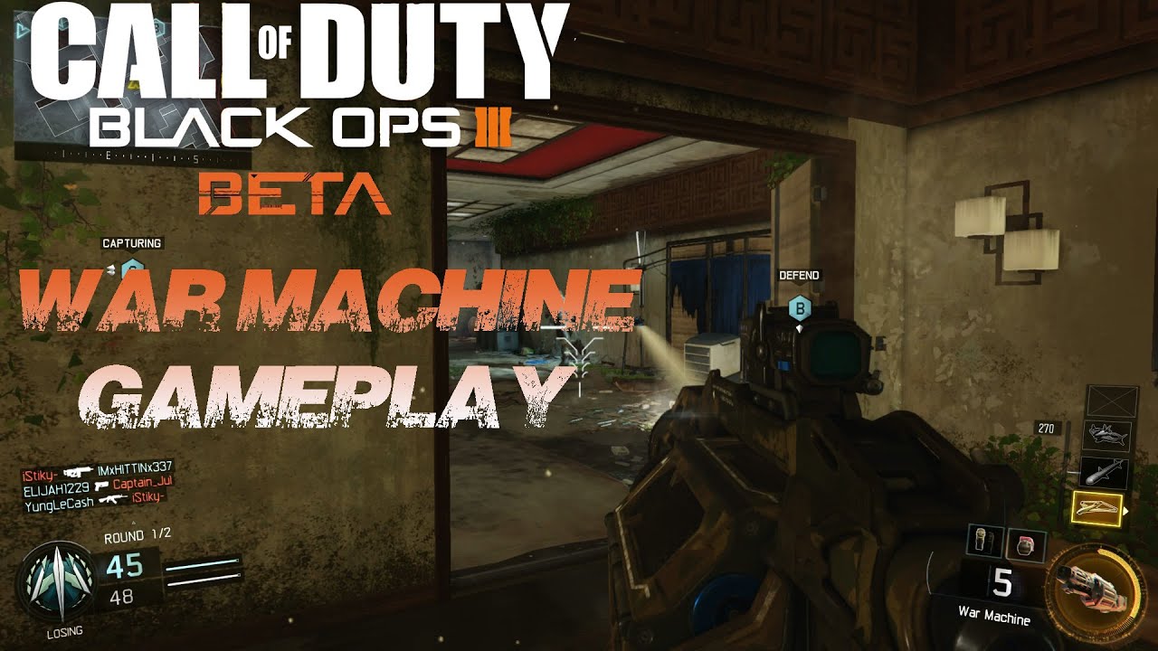 Black Ops 3 Beta First Play & War Machine Gameplay - YouTube