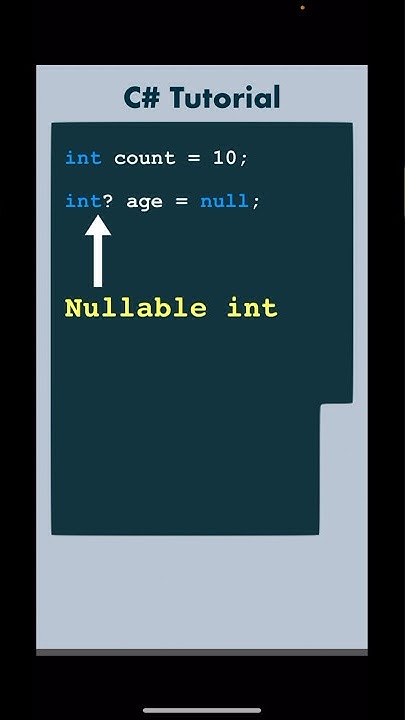 Nullable int in C# | Tamil | iKarumpalagai #shortsfeed - YouTube