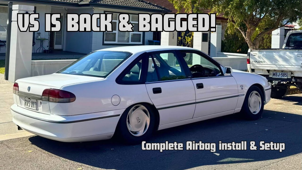 Bagged VS Commodore - Complete Airbag Suspension Install & Setup - YouTube