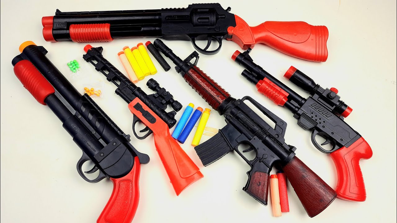 Nerf Gun Double Revolver Toy Gun - Airsoft Gun - TP9 - FAMAS - SIG MPX ...