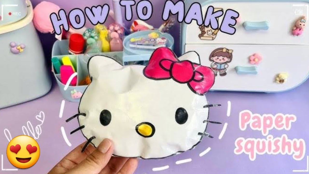 Making Paper Squishies - The CHEAPEST DIY Fidget /How to make paper ...