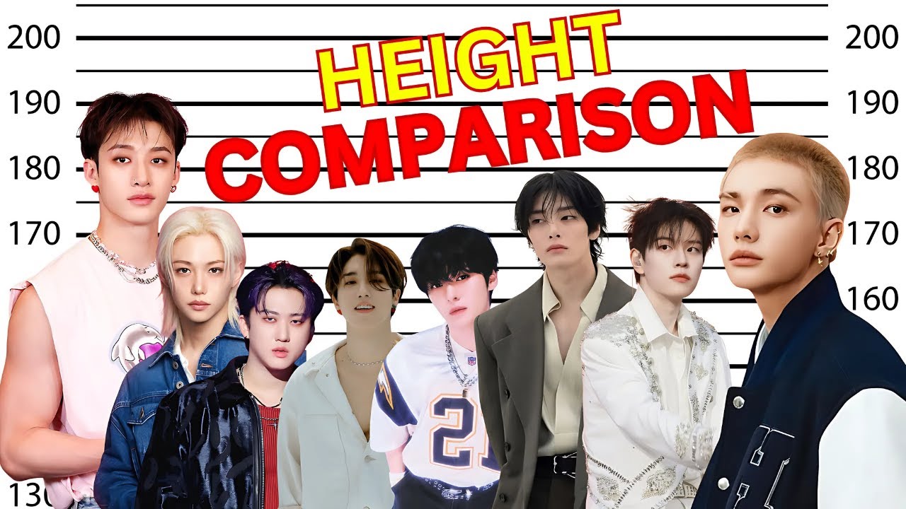 K-Pop Height Comparison | Male Edition - YouTube