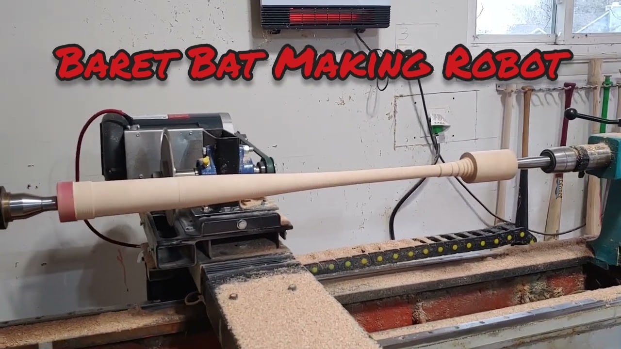 Robot that makes baseball bats. - YouTube