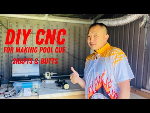 DIY CNC To Make Pool Cue Shafts & Butts. - YouTube