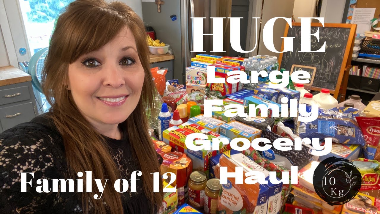 HUGE Large Family Grocery Haul | $834.69 | Walmart Pick Up | Family of ...