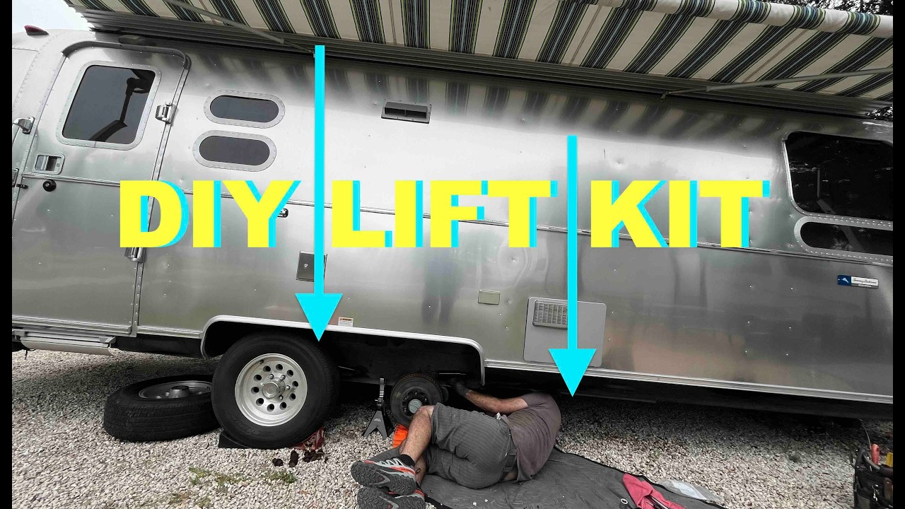 How to Lift an Airstream Trailer (Step-by-Step 3" Kit Install) - YouTube