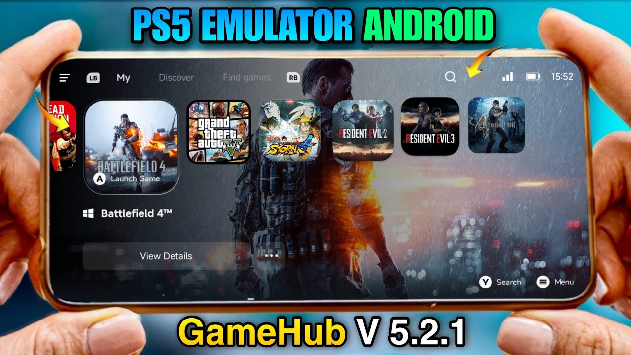 LEBIH BAGUS PS5 Emulator Di Android? Update GameHub V 5.2.1 Test ...