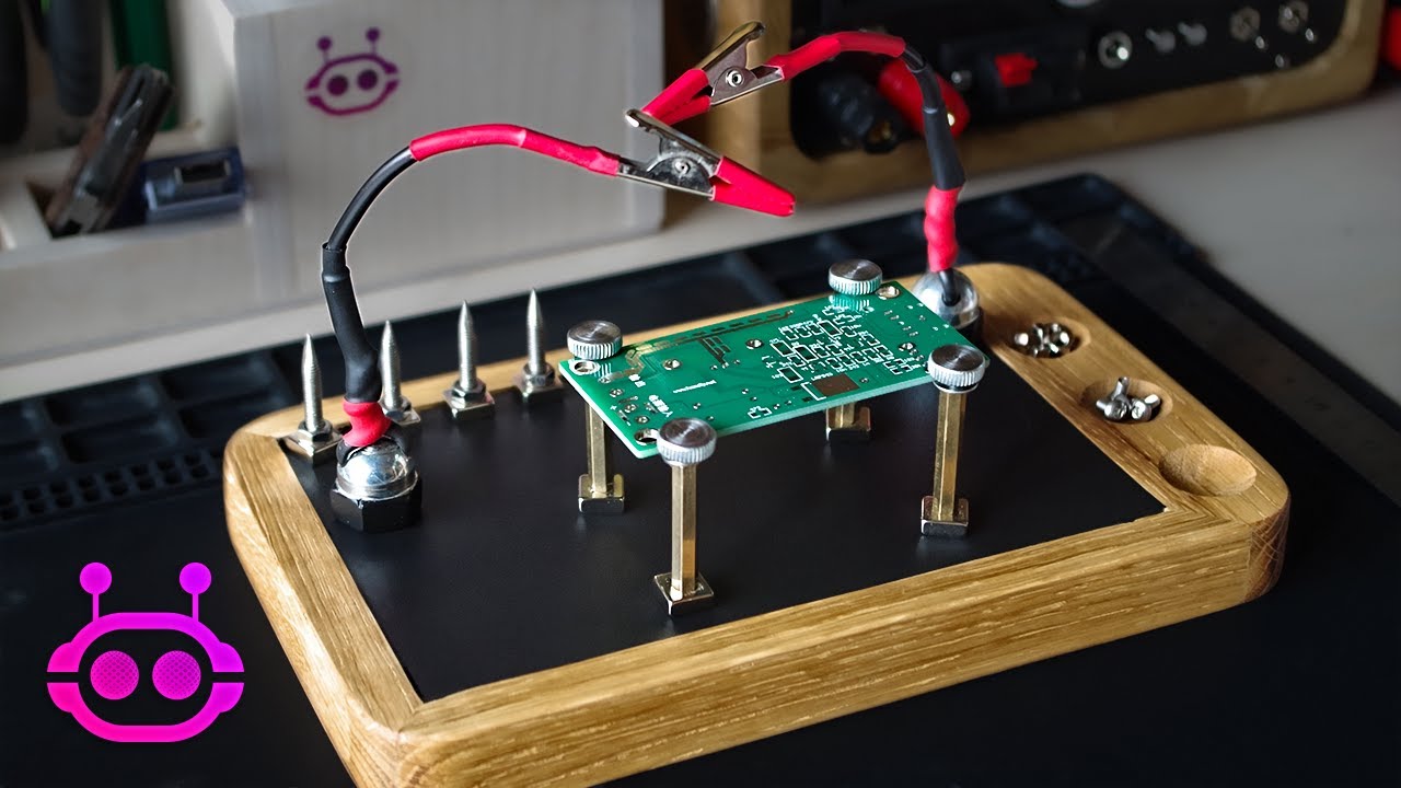 DIY Magnetic helping hands set for PCB and Electronics - YouTube