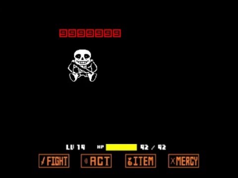 [undertale] killing sans before fight starts - YouTube
