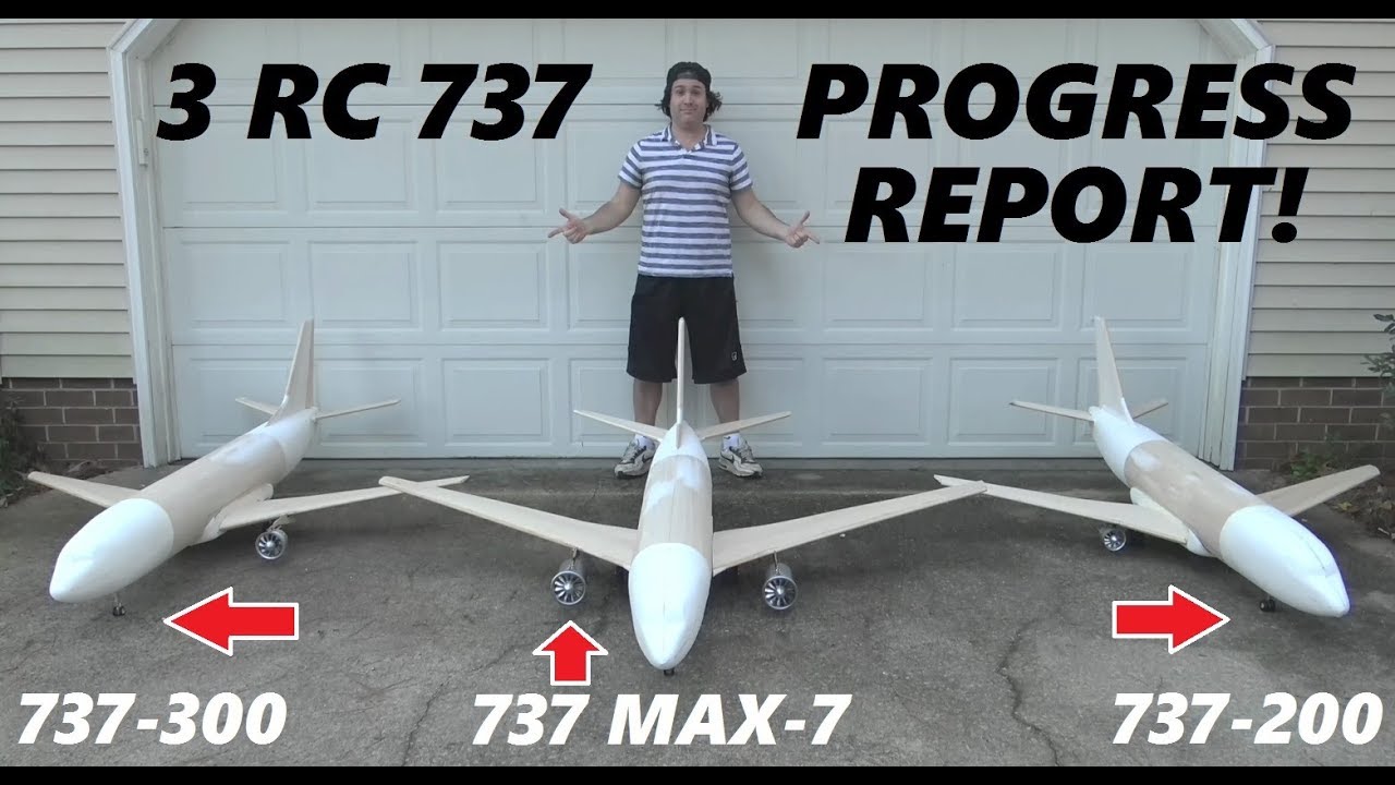 3 737 Max RC Airplane Airliner Progress Report! [4K] - YouTube