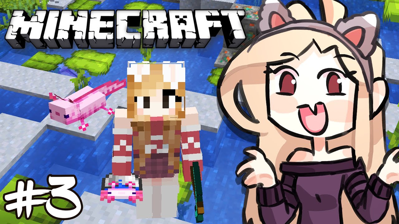 SURVIE 1.20: J'EXPLORE une IMMENSE LUSH CAVE + Axolotls !! #3 (Snapshot ...