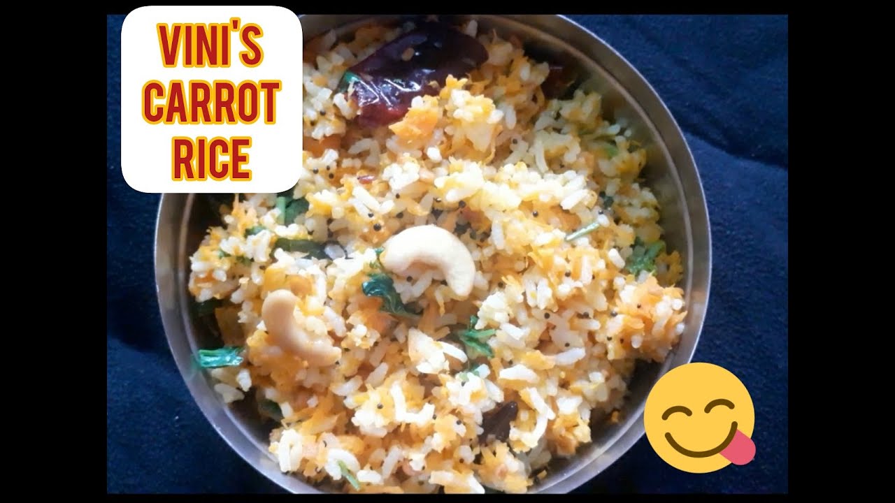 கேரட் சாதம் / carrot rice / Easy lunch box recipe / Quick & Easy lunch ...