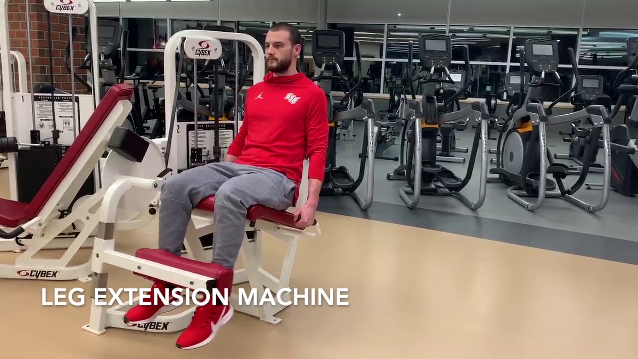 Leg Extension with Machine - YouTube
